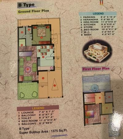 4 BHK House / Villa for sale in Ganesh Chokdi Anand - 1519 Sq. Ft.