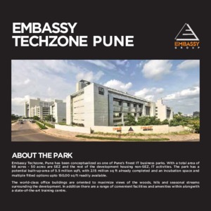 Embassy Tech Zone Hinjewadi Phase 2, Hinjewadi Rajiv Gandhi Infotech ...