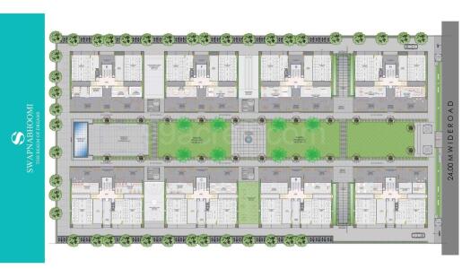 3 BHK Apartment / Flat for sale in Swapnabhoomi Vesu Surat - 1962 Sq. Ft.- 3rd floor (out of 13)