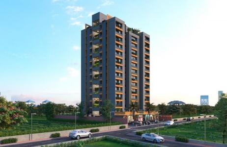 2 BHK Apartment / Flat for sale in Raysan Gandhinagar - 1440 Sq. Ft.- 13th floor (out of 13)