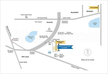 4 BHK Apartment / Flat for sale in Adarsh Palm Retreat Mayberry ...