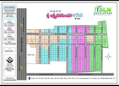 Residential land / Plot for sale in Kavali Nellore - 240 Sq. Yard.