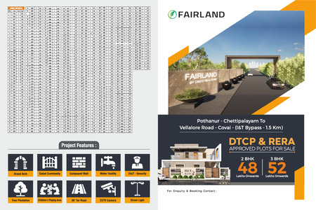 Fairland Coimbatore, vellalore | Price List & Brochure, Floor Plan ...