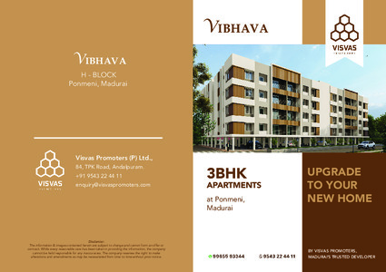 Visvas Vibhava Ponmeni, Madurai | Price List & Brochure, Floor Plan ...