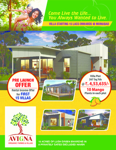 Avigna Moinabad, Hyderabad Resale Price List, Brochure, Floor Plan ...