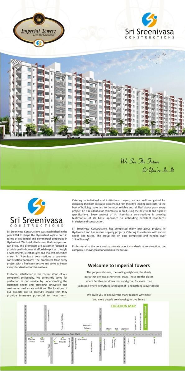 Sri Sreenivasa Imperial Towers Chennai South, Siruseri Resale Price ...