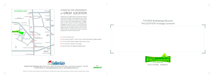 Golden Panorama Gubbalala, Kanakapura Road Resale Price List, Brochure ...