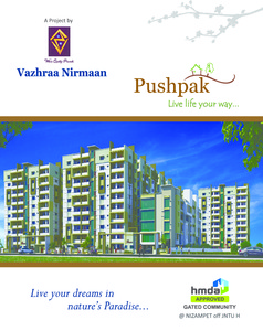 Vazhraa Pushpak Nizampet, Hyderabad Resale Price List, Brochure, Floor Plan, Location Map & Reviews