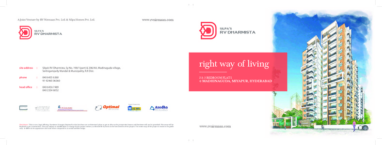 Silpas RV Dharmista Miyapur, Hyderabad Resale Price List, Brochure ...